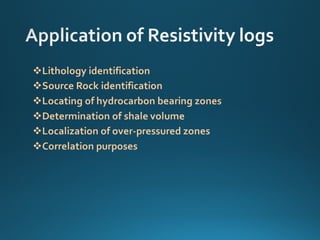 Resistivity Log | PPT
