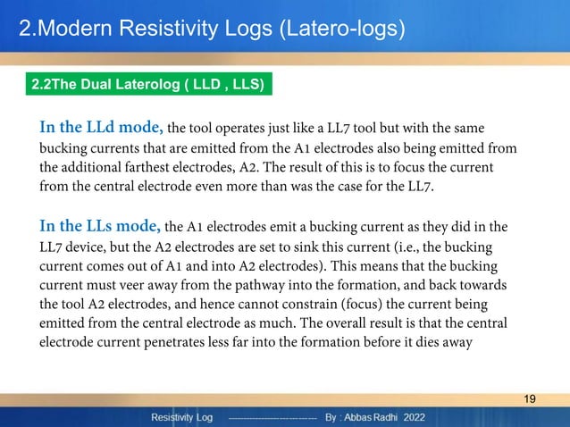 Resistivity log Wireline Logging presentation.pdf | Geology | Science