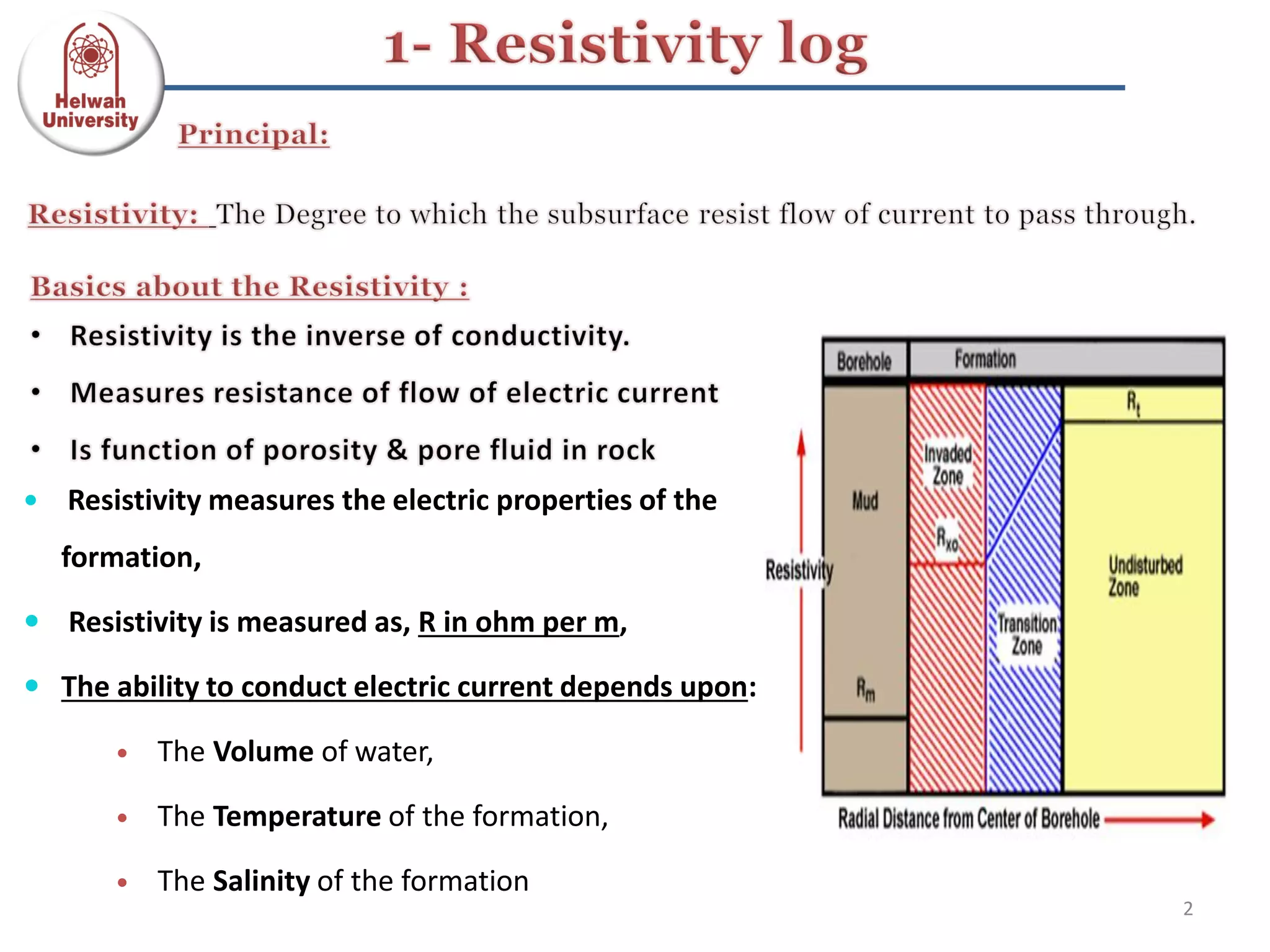 Resistivity log | PDF