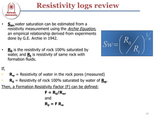 Resistivity log | PDF
