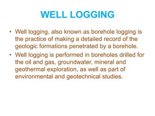 conventional resistivity logs | PPTX