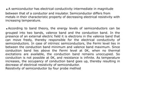Resistivity of semiconductor by four probe method.pptx