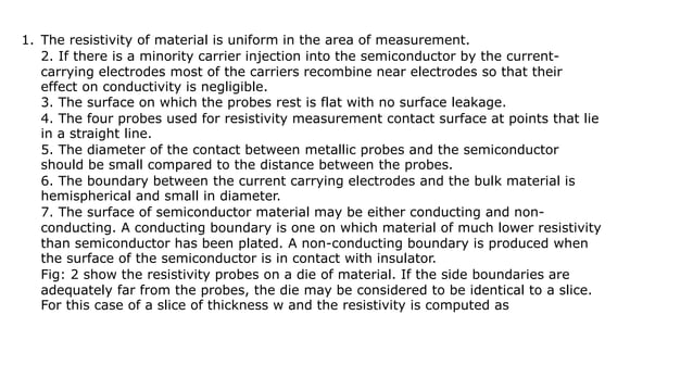 Resistivity of semiconductor by four probe method.pptx
