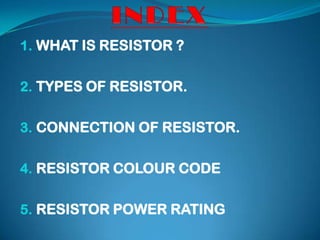 Resistor and its types | PPTX