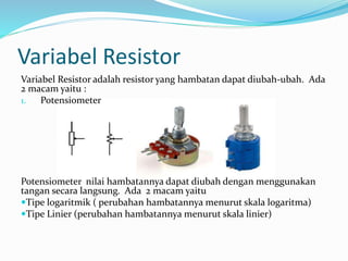 Modul 1 resistor | PPTX