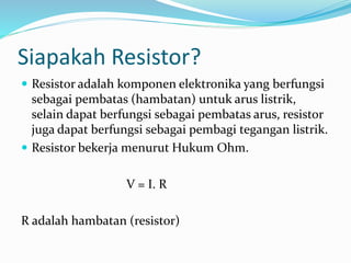 Modul 1 resistor | PPTX