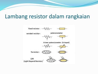 Modul 1 resistor | PPTX