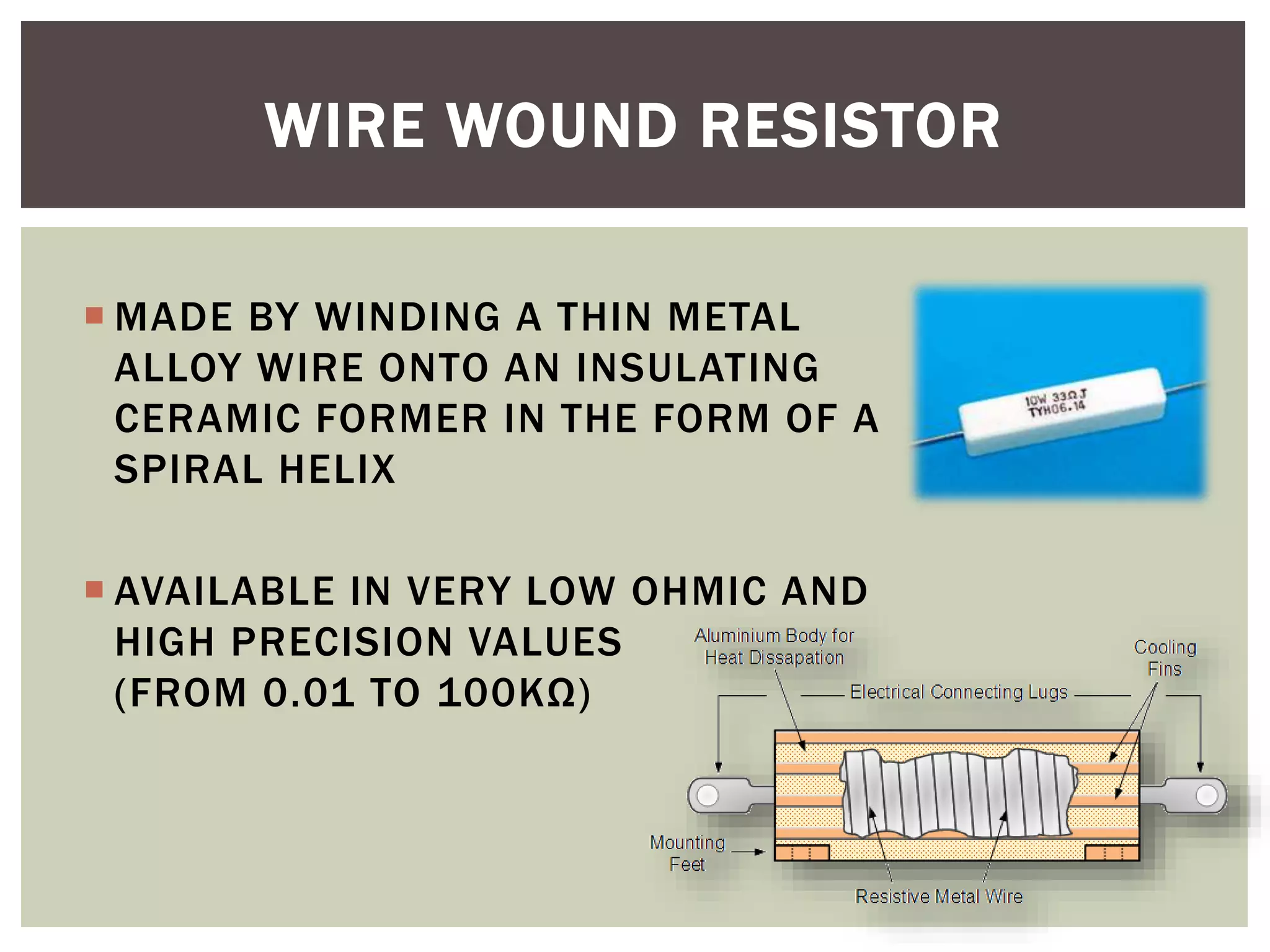 Resistor and conductor | PPTX