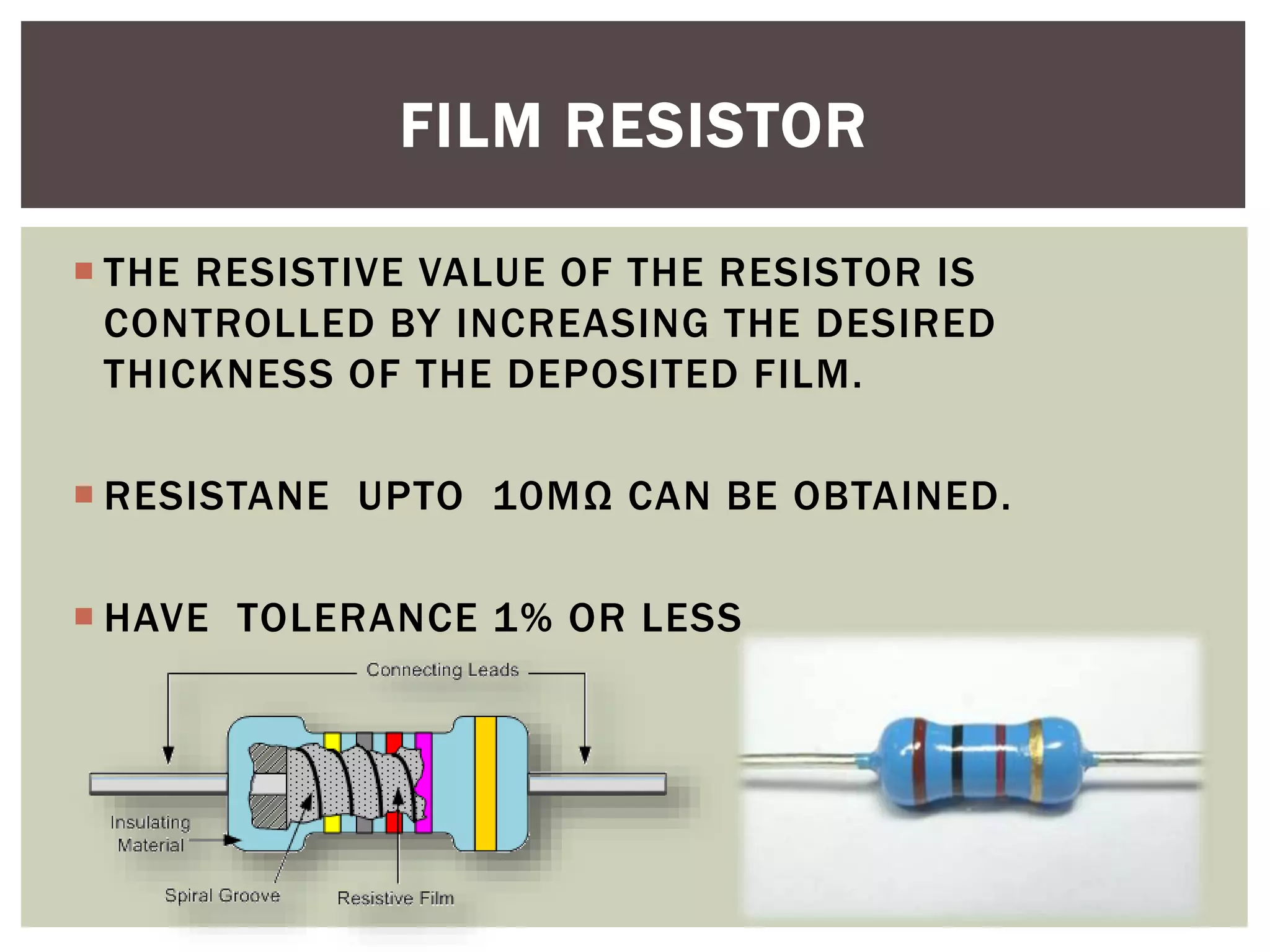 Resistor and conductor | PPTX
