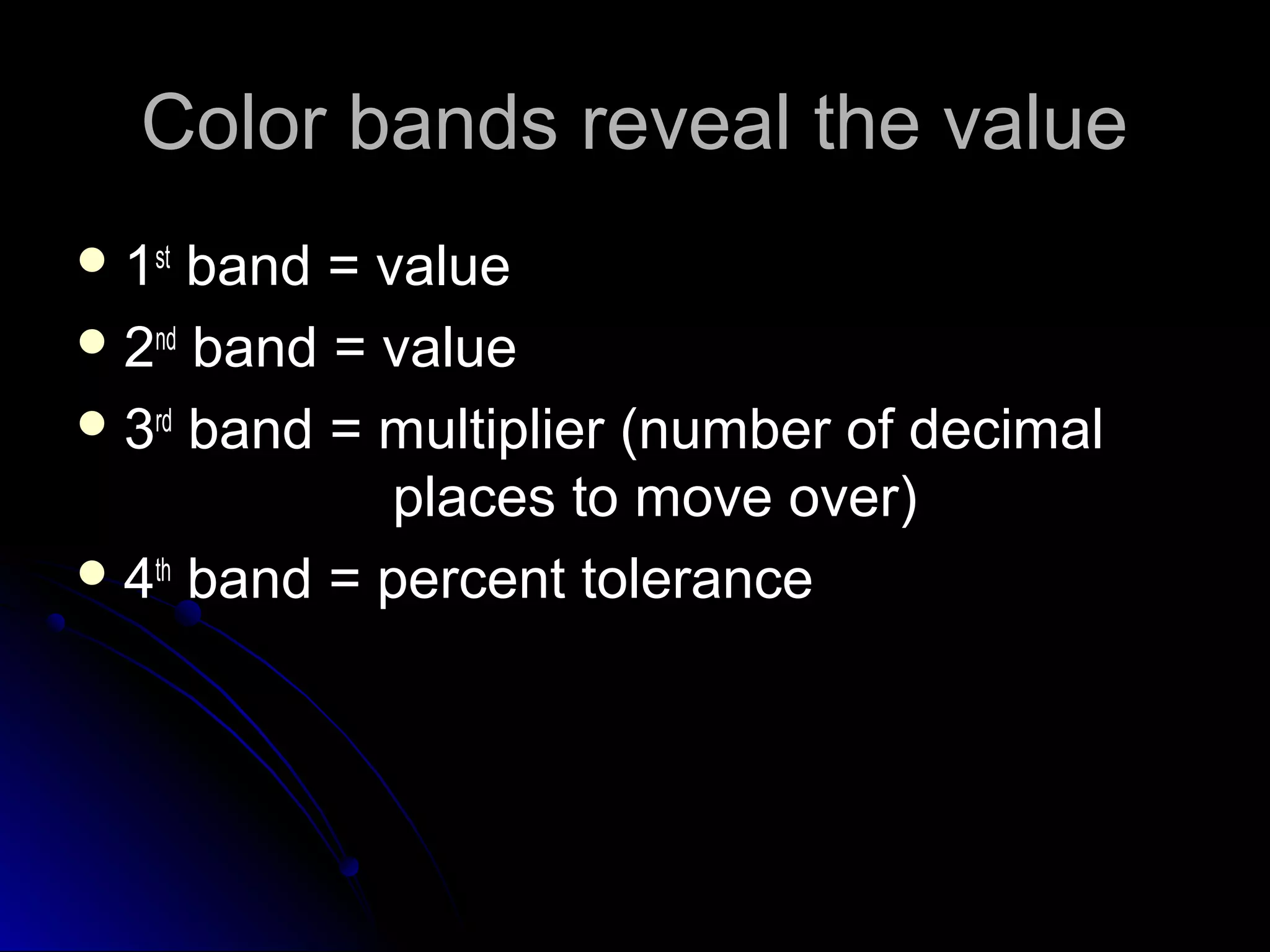 Resistors & Resistor Color Code | PPT