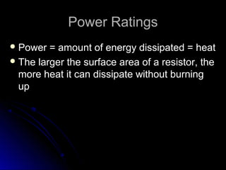 Resistors & Resistor Color Code | PPT