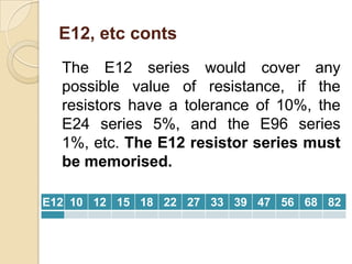 Resistor color codes(1) | PPTX