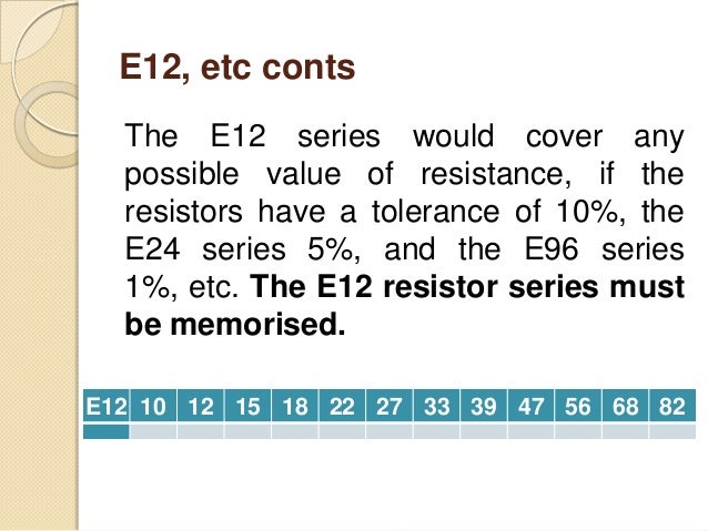 Resistor color codes(1)