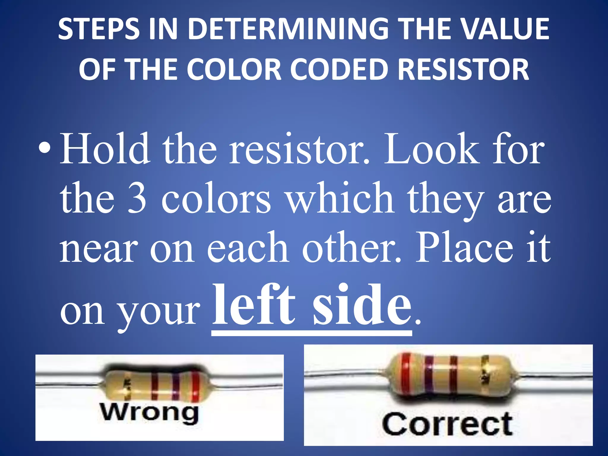 Resistor color coding | PPTX