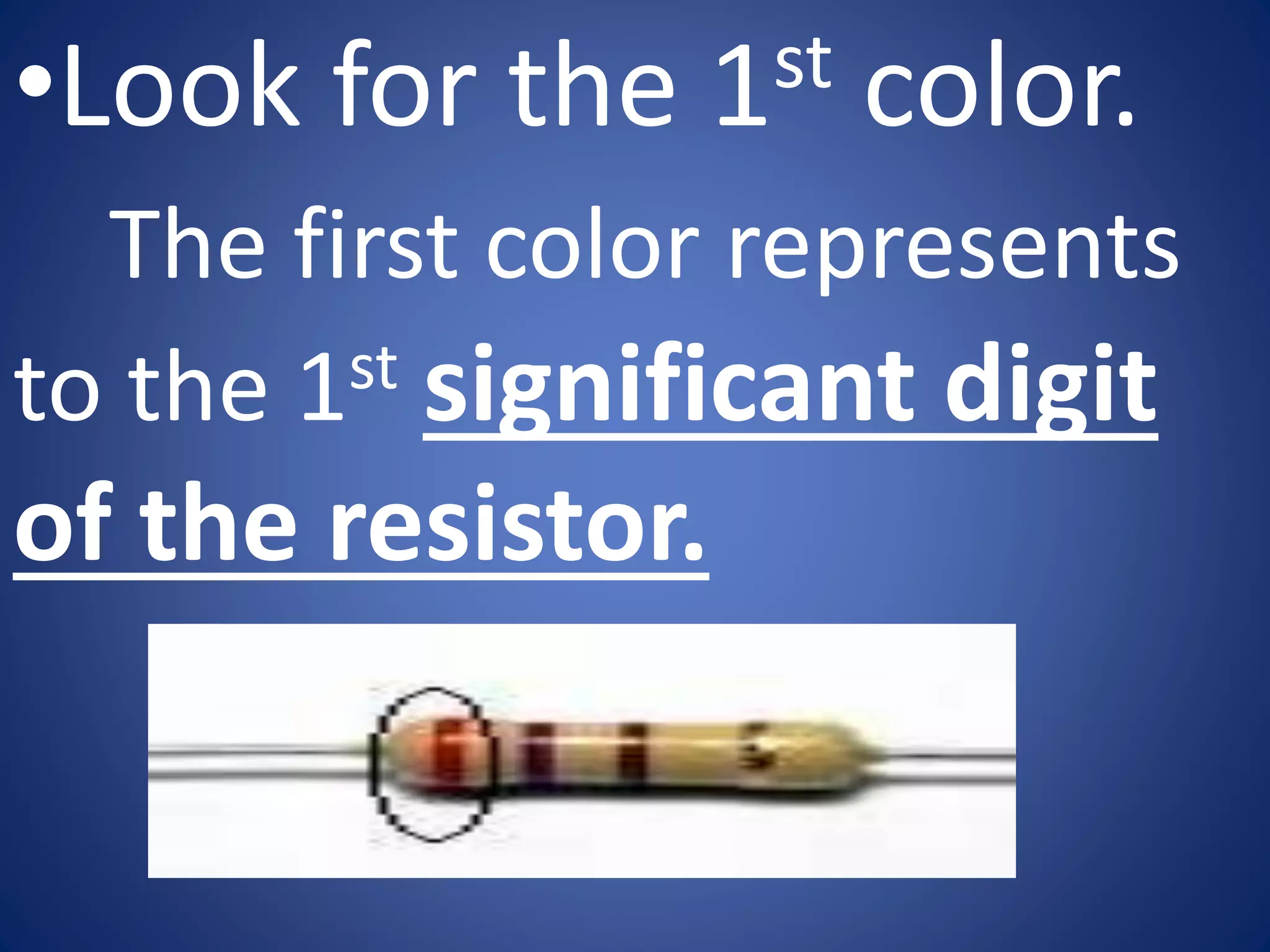 Resistor color coding | PPTX