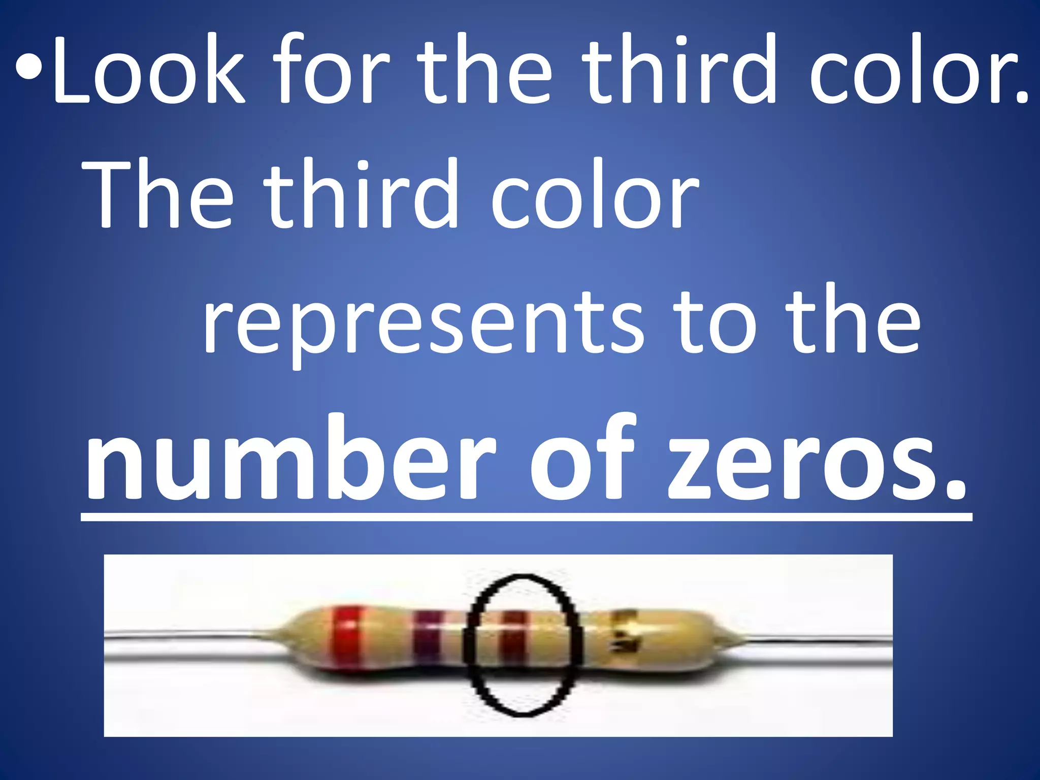 Resistor color coding | PPTX