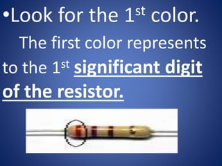 Resistor color coding | PPTX