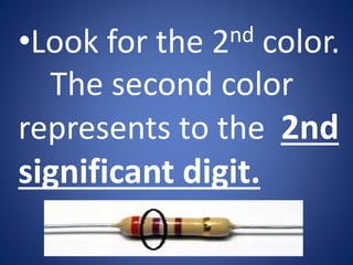 Resistor color coding | PPTX