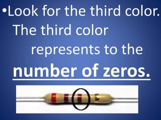 Resistor color coding | PPTX