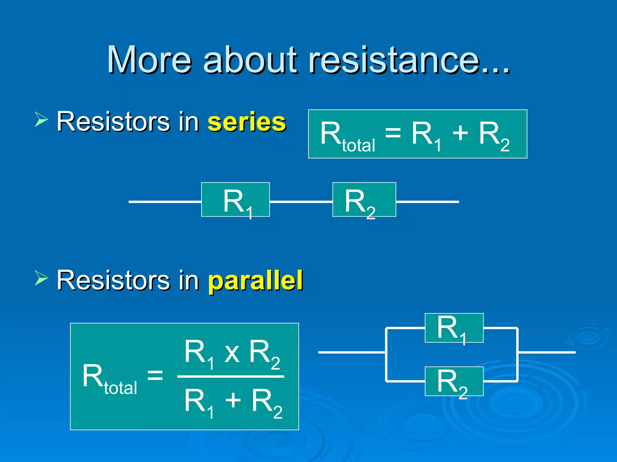 Resistor combinations | PPT