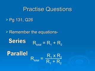 Resistor combinations | PPT