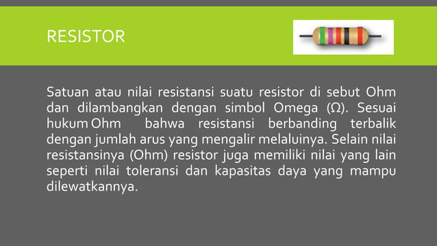 komponen elektronika pasif resistor .pptx