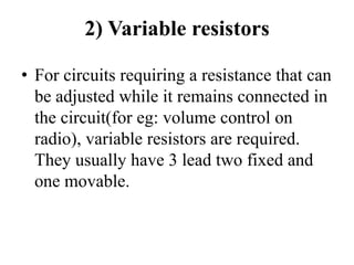 Resistors | PPTX | Physics | Science