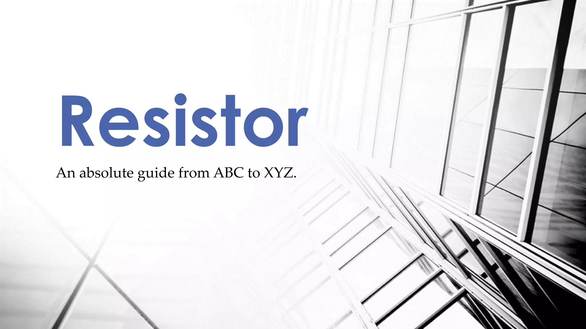 Resistors - Electrical Engineering | PPT