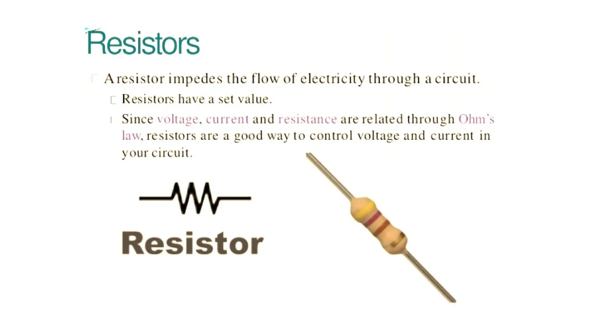 Resistors and their color coding in detaield | PPTX