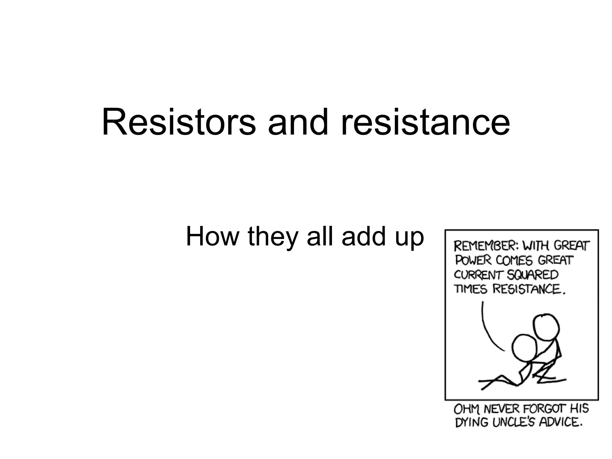 Resistors and resistance.ppt