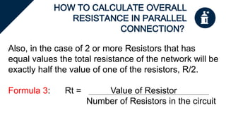 RESISTORS-CONNECTION- ELECTRONICS...pptx
