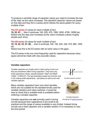 Resistors & capacitors | PDF