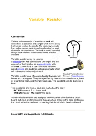 Resistors & capacitors | PDF