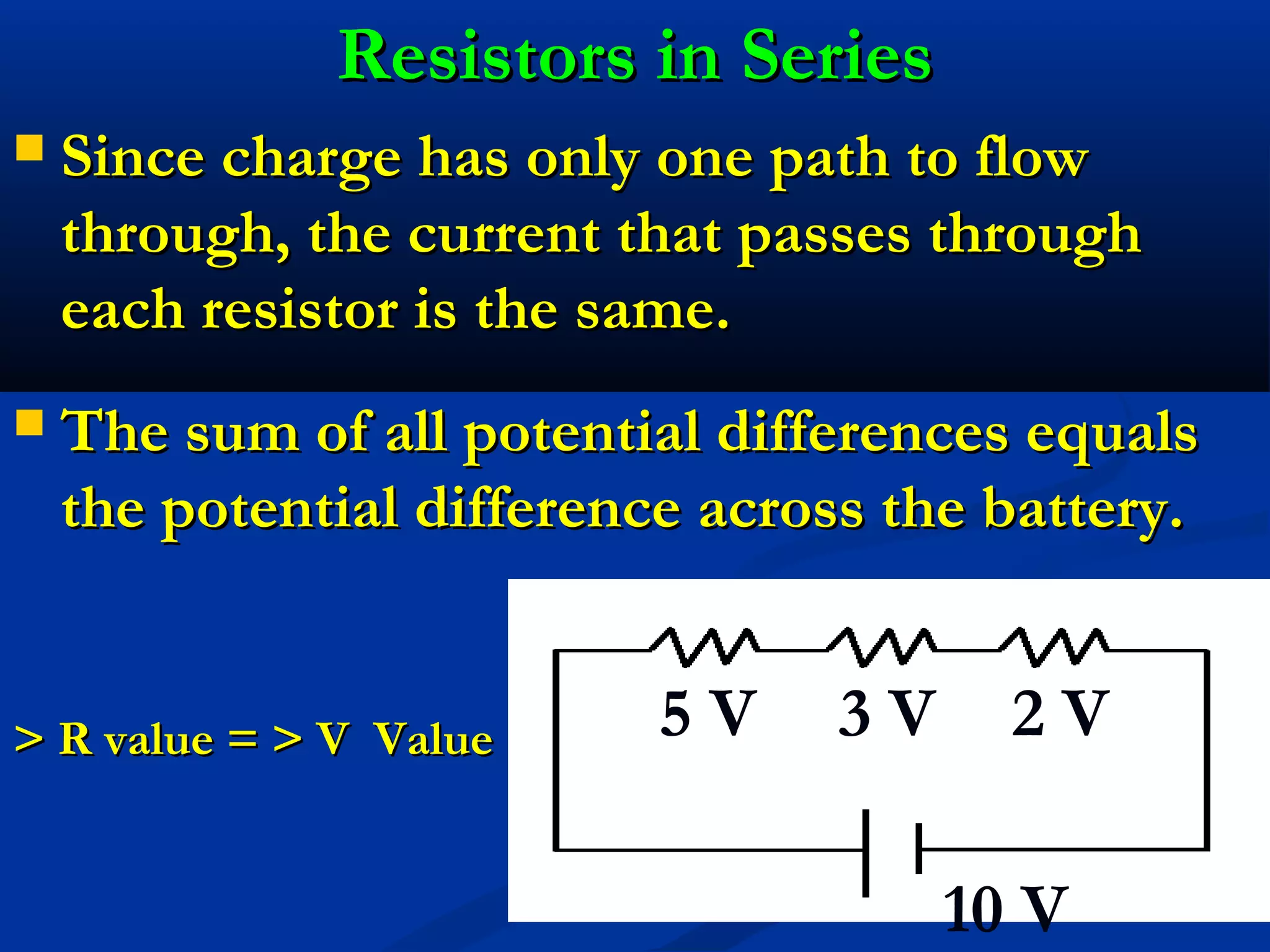 Resistors in series and parallel circuits | PPT