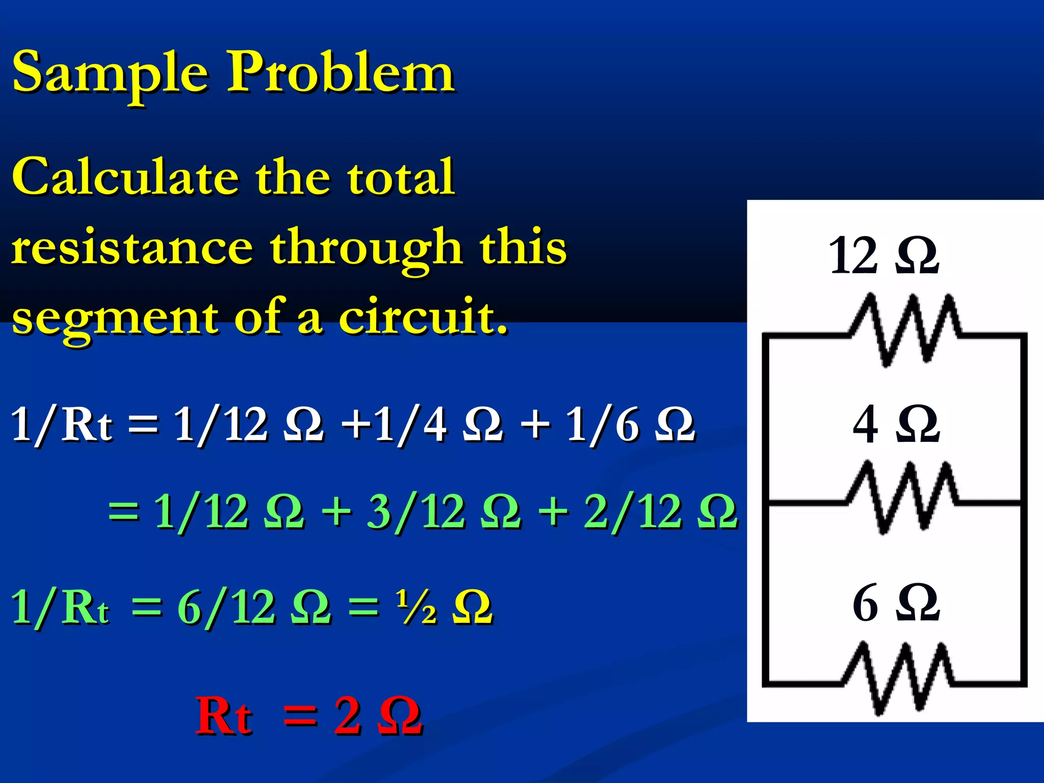 Resistors in series and parallel circuits | PPT