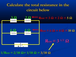 Resistors in series and parallel circuits | PPT