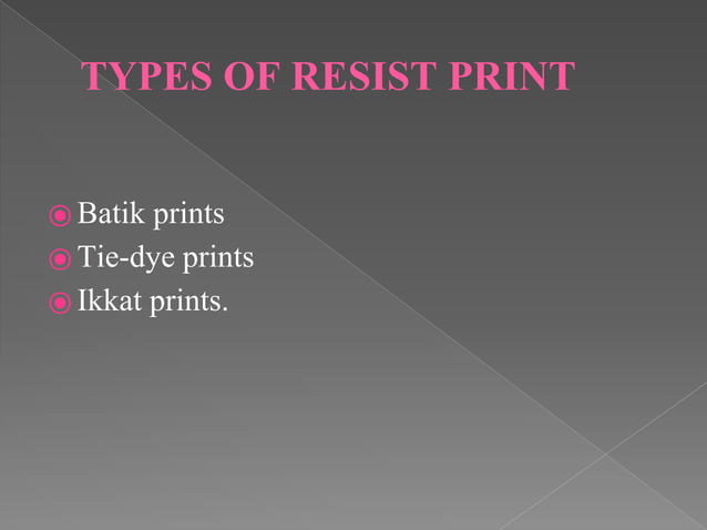 Resist printing | PDF