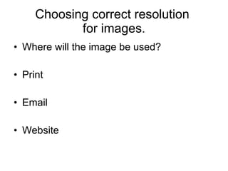 Resizing photos simplified | PPT