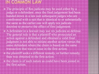 Res judicata | PPTX