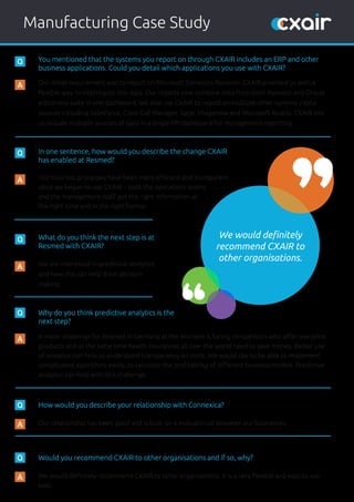 Customer Case Study: Q&A with ResMed | PDF