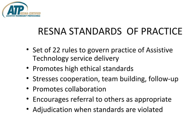 Resna atp certification | PPT