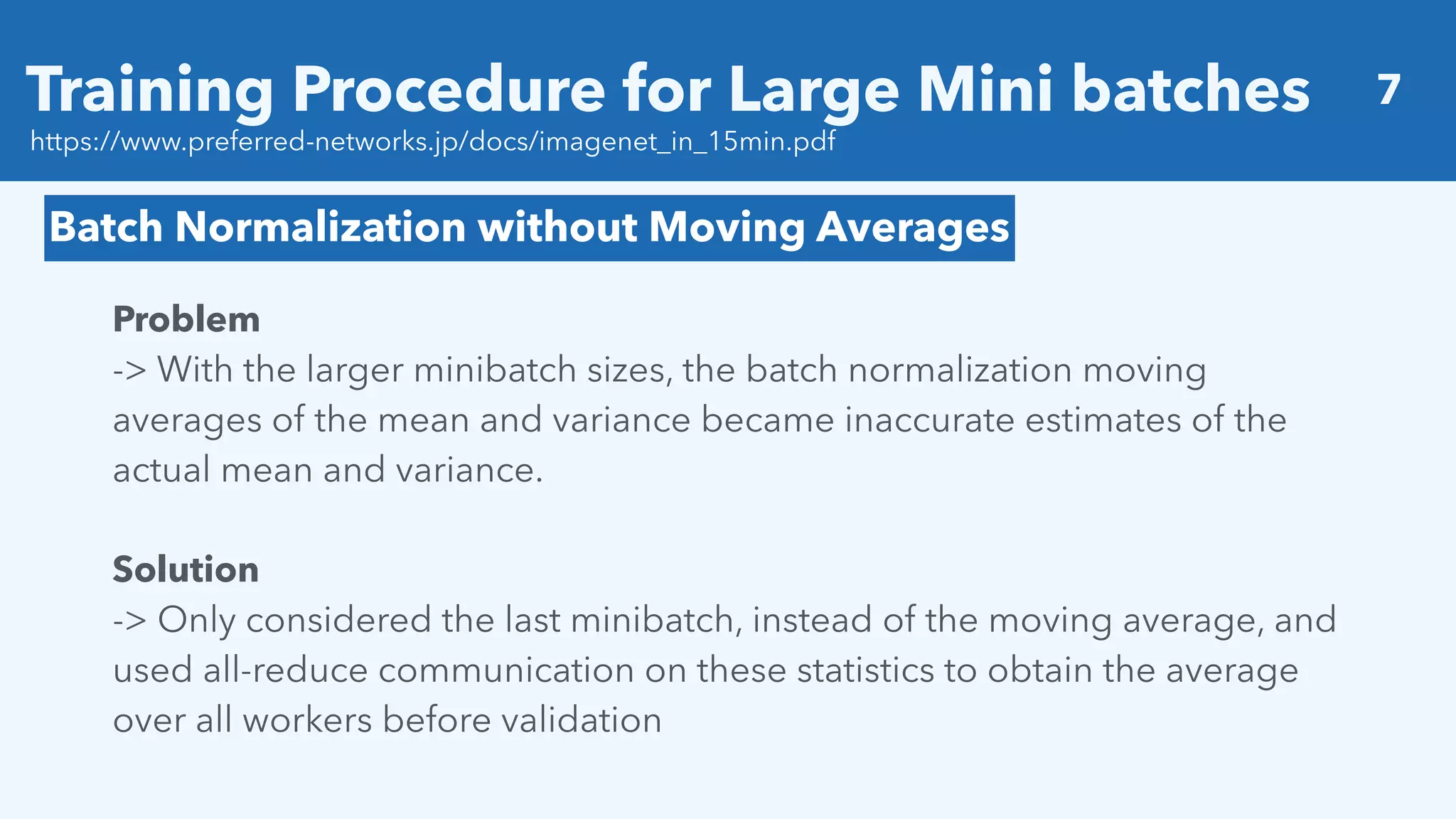 Training ImageNet-1k ResNet50 in 15min pfn | PDF