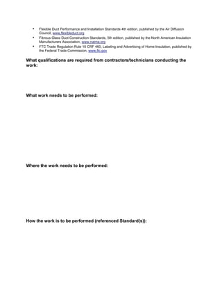 RESNET: Interim Guidelines for Combustion Safety Scope of Work | PDF