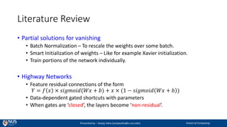 ResNet basics (Deep Residual Network for Image Recognition) | PDF