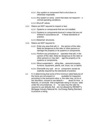 RESNET: Home Energy Rating Standards of Practice | PDF