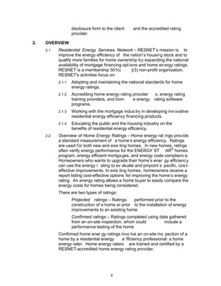 RESNET: Home Energy Rating Standards of Practice | PDF