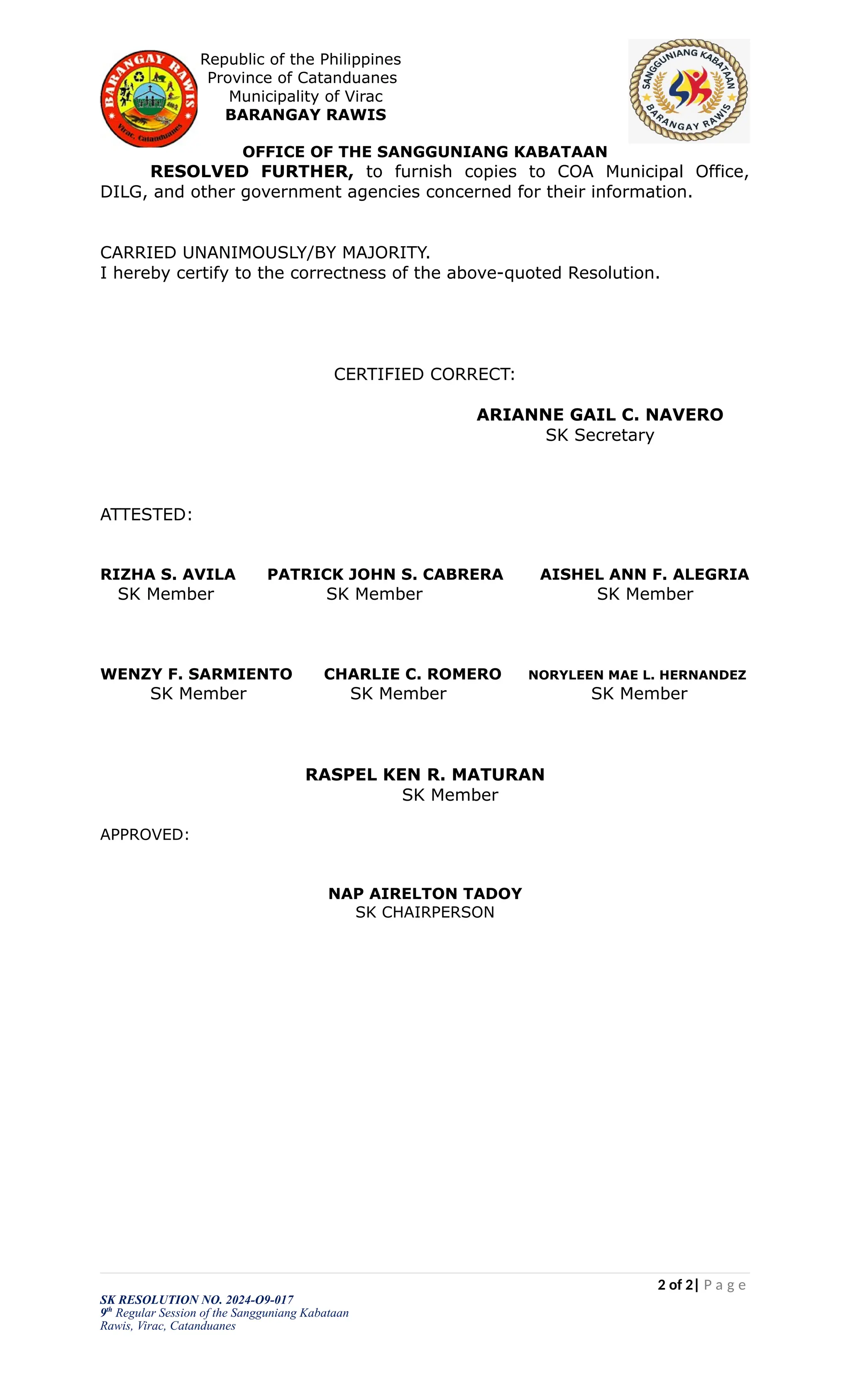 Reso 001 Honorarium Docx