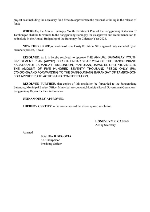 RESOLUTION-FOR-ABYIP-2024-2025. (1).docx | Law