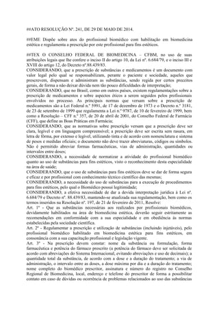 Resolucao CFBM 241/2014 | PDF