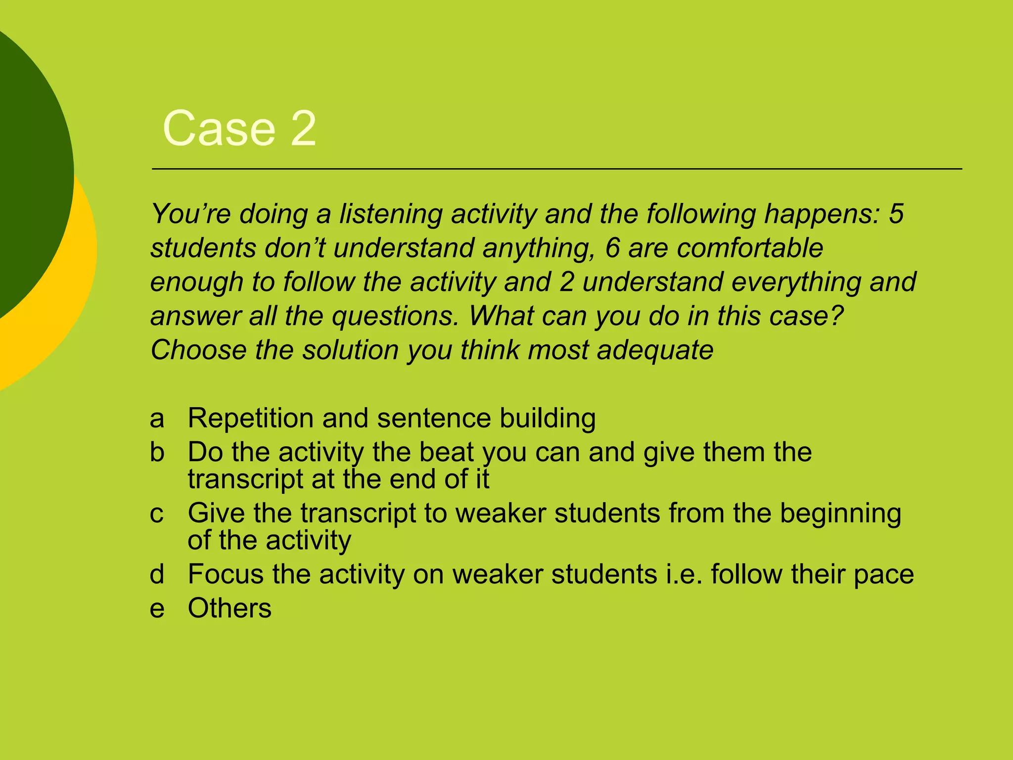 Solving classroom problems | PPT